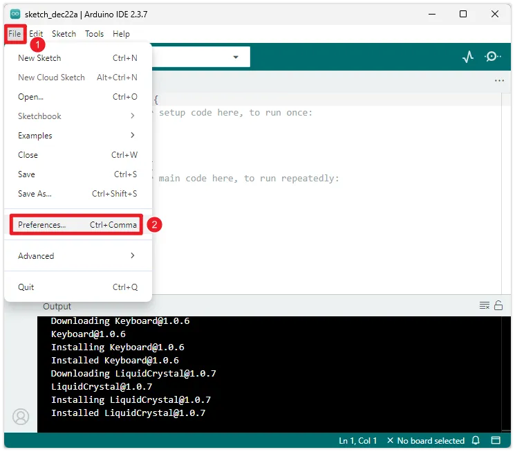Section 1 Install and Configure Arduino IDE | WaveShare Documentation ...