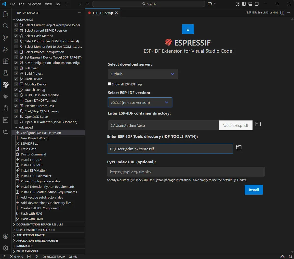 Working with ESP-IDF | WaveShare Documentation Platform